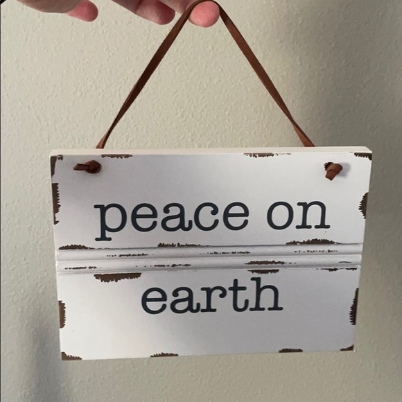Holiday | Peace On Earth Sign | Poshmark